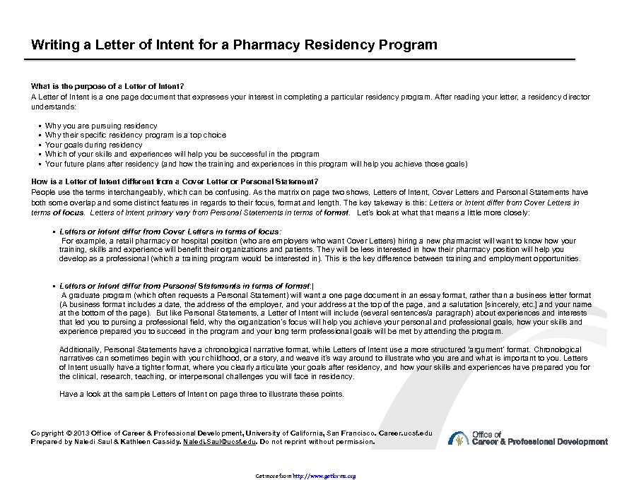 Example Of Letter Of Intent Download Letter Of Intent Sample For Free 